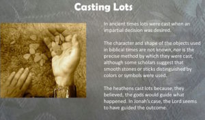 Casting Lots in the Bible - EARLY CHURCH HISTORY